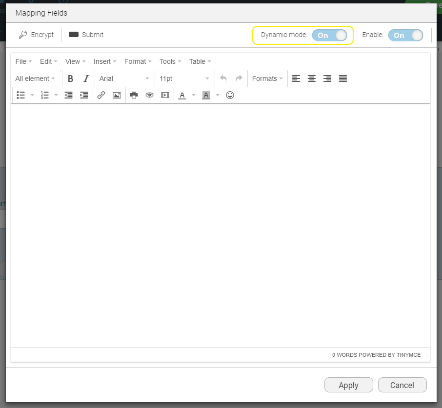 Using the Dynamic PDF Mapping
